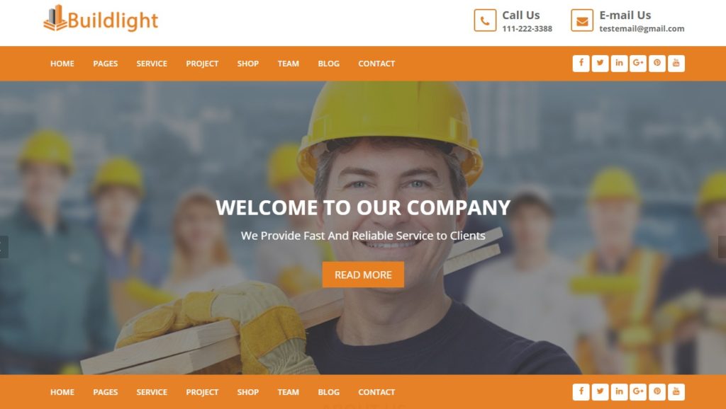 35+ Creative Premium HTML5 Construction Website Templates 2020