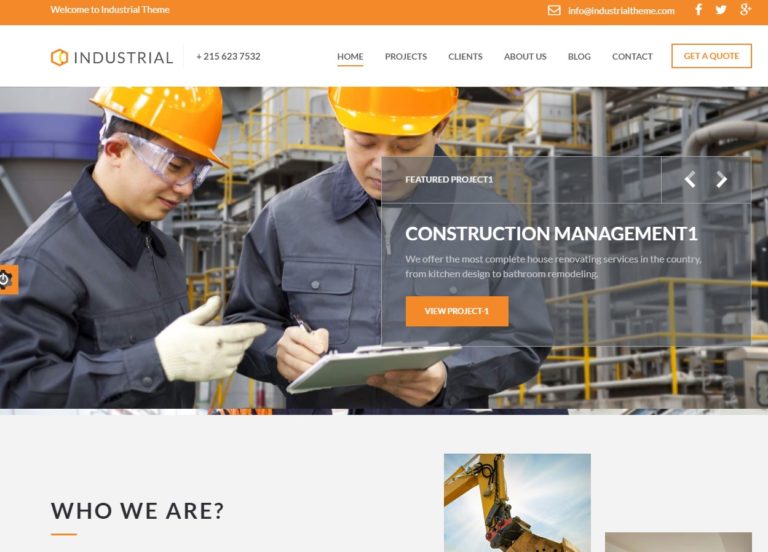 35+ Creative Premium HTML5 Construction Website Templates 2020