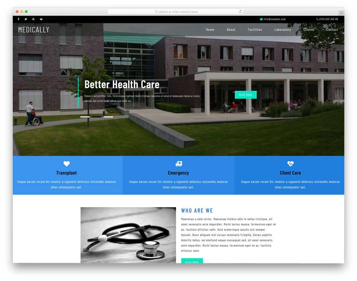 20 Best Free Medical Website Templates For Present-day Audience