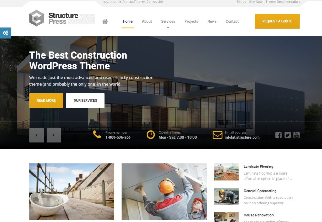 35+ Creative Premium HTML5 Construction Website Templates 2020