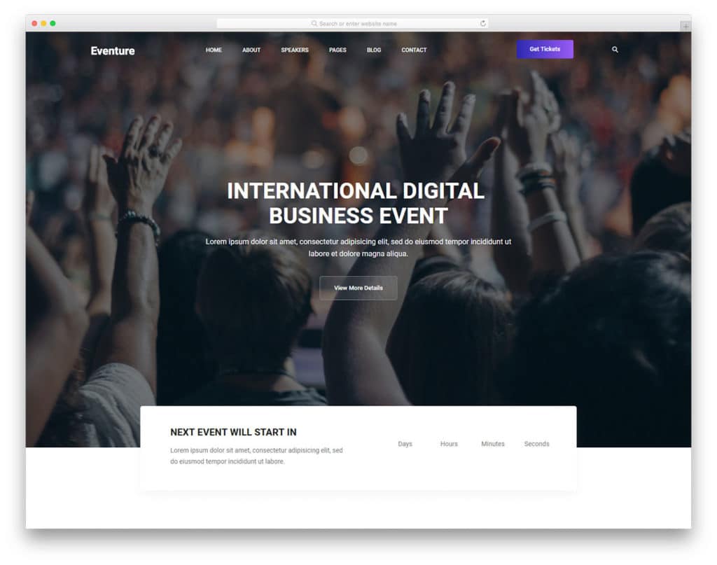 42 Best Free Event Website Templates That Event Managers Will Love