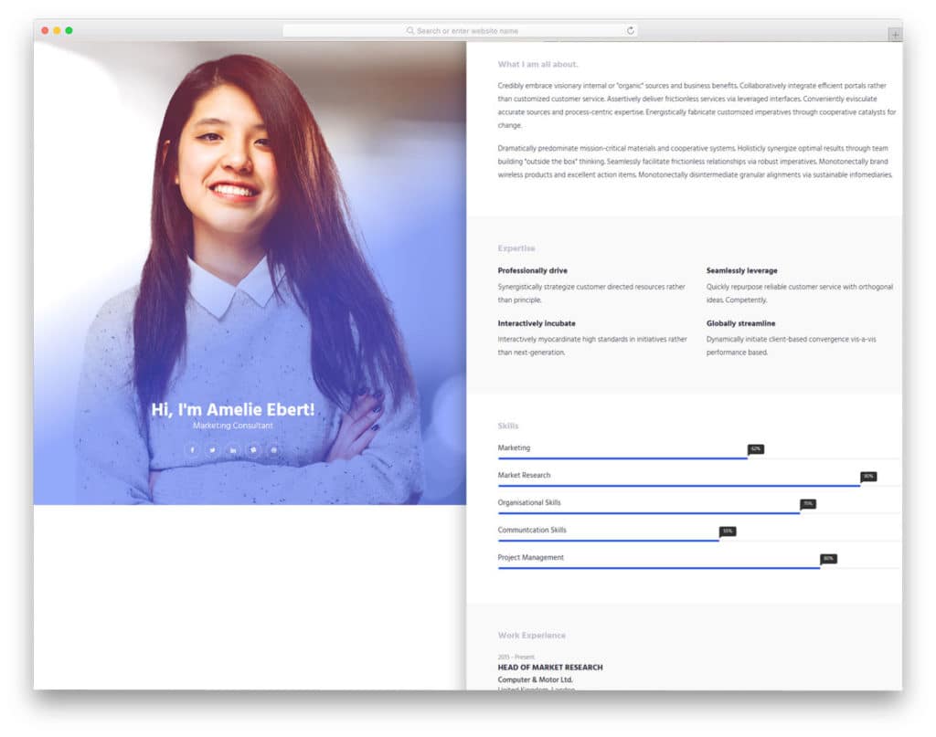 50 Best Free Personal Website Templates 2026 - uiCookies