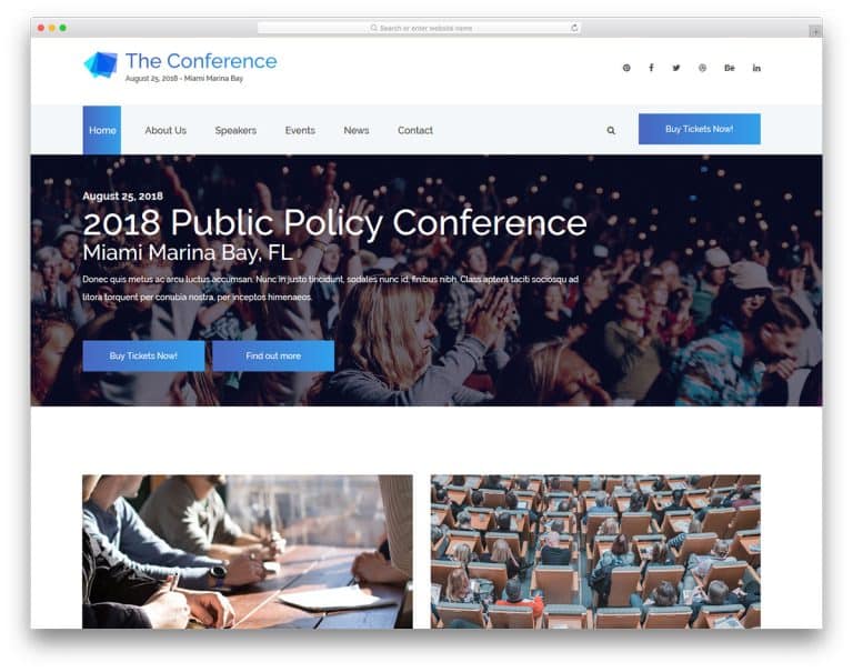 50 Best Free Event Website Templates 2026 - uiCookies