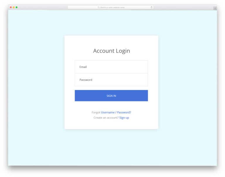 50 Best Free Login Forms & Templates 2026