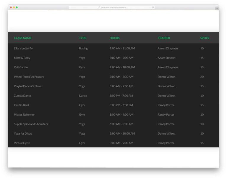 40 Best CSS Table Templates For Creating Visually Appealing Tables