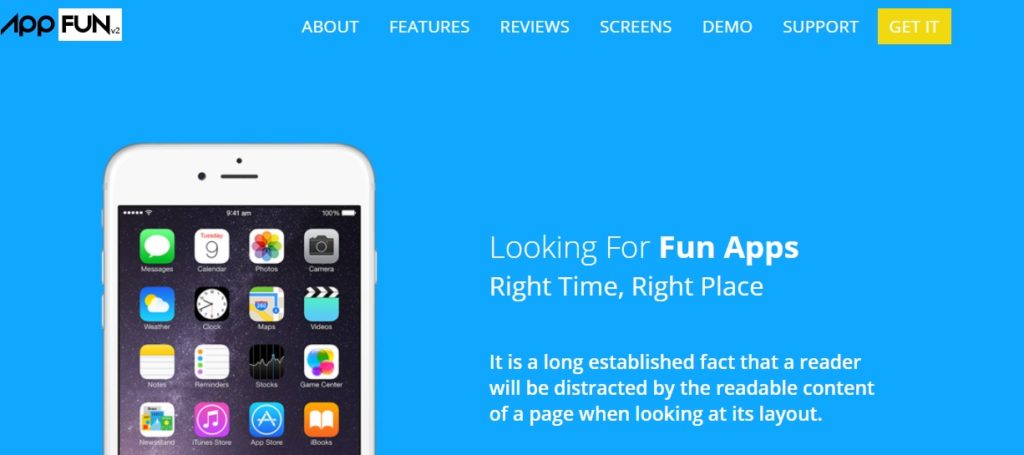 30+ Stylish and Trendy Bootstrap Mobile App Template & Landing Pages