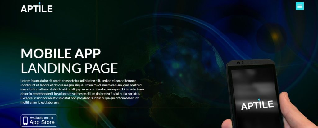 30+ Stylish and Trendy Bootstrap Mobile App Template & Landing Pages