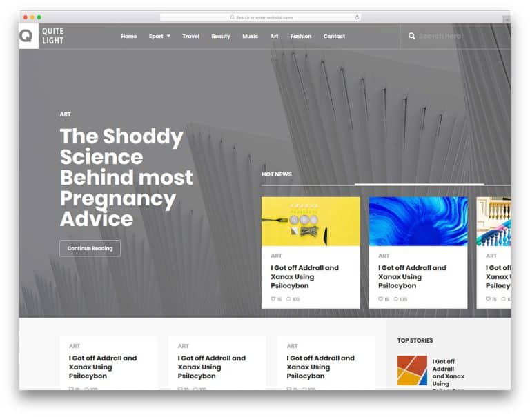 42 Best Content Focused Free Magazine Website Templates 2022