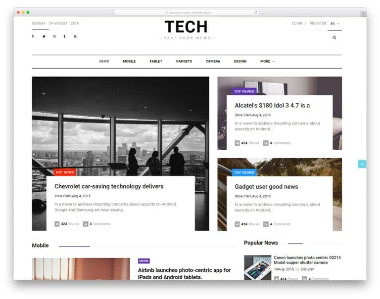 42 Best Content Focused Free Magazine Website Templates 2022