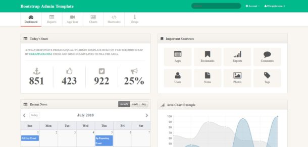 40 Free Bootstrap Admin Dashboard Template For A Powerful Interface