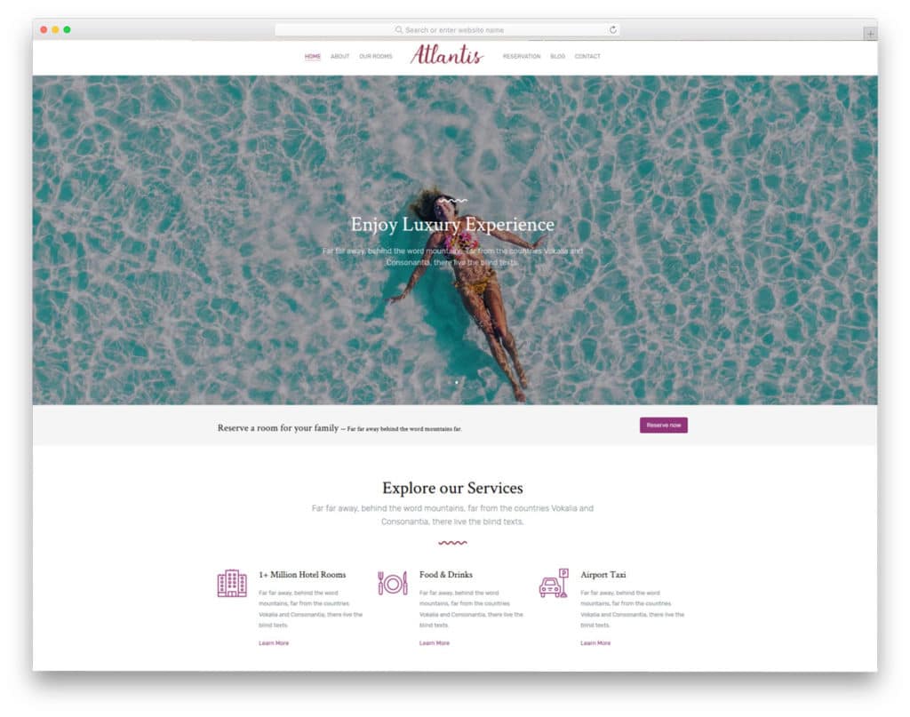 39 Free Bootstrap Hotel Templates To Get Your Hotel Fully Booked