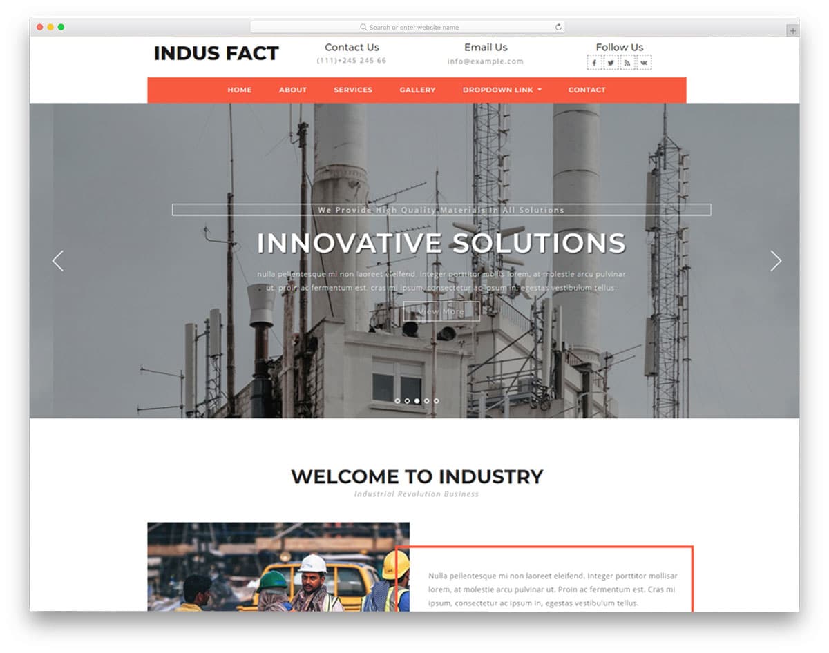 20 Free Industrial Website Templates To Make A Global Reach in 2018 ...