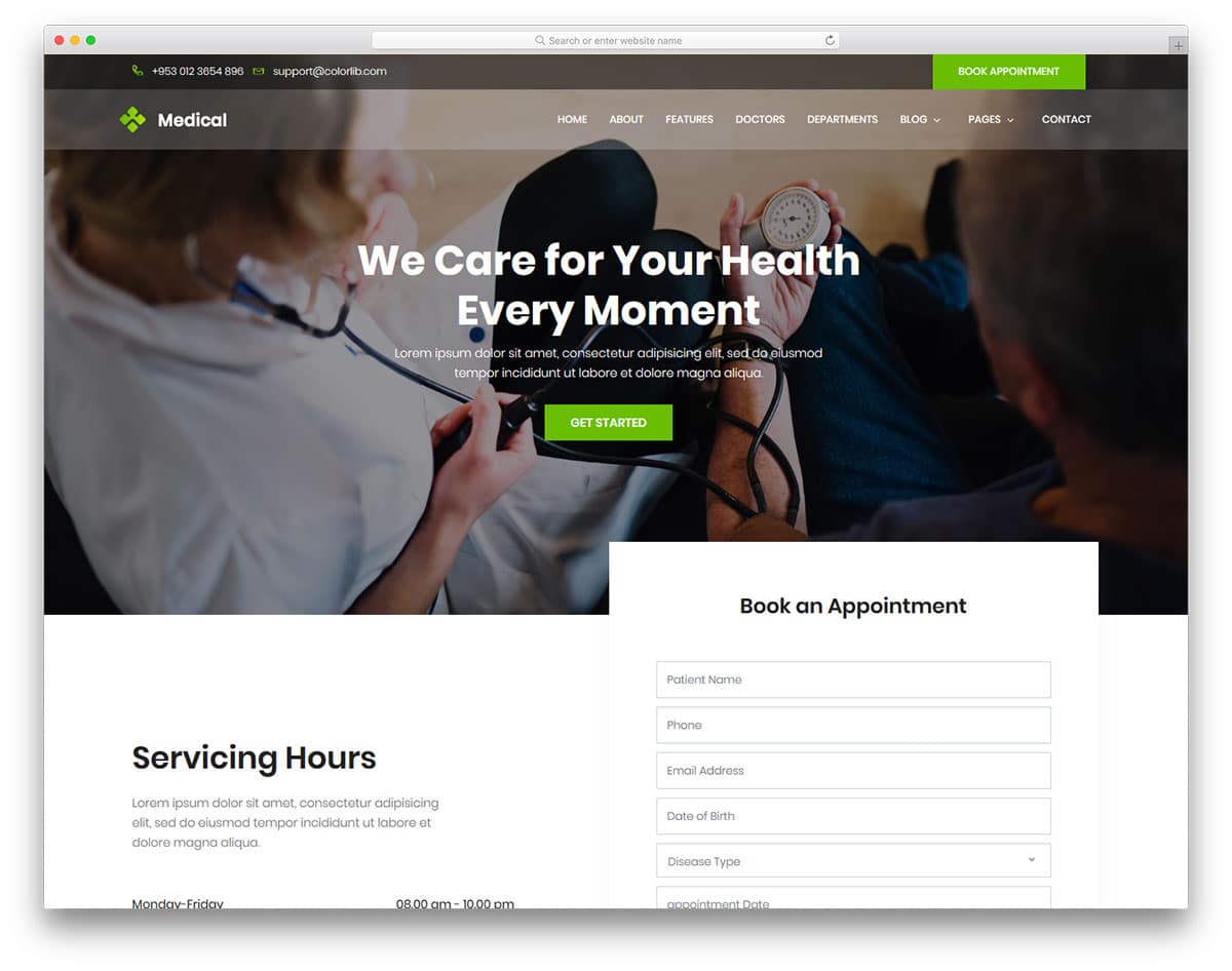 34 Free Doctor Website Templates With Neat Design 2020 - uiCookies