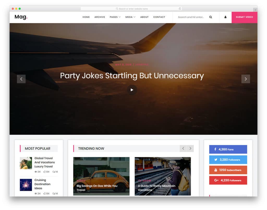 42 Best Content Focused Free Magazine Website Templates 2022