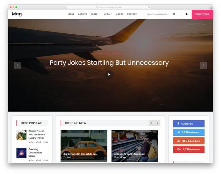 42 Best Content Focused Free Magazine Website Templates 2022