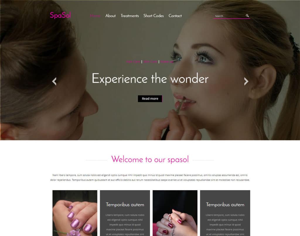 30+ Free Spa and Beauty Salon Website Template To Attract More Clients