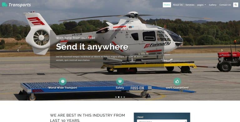 50 Best Free Transportation Website Templates 2026 - uiCookies