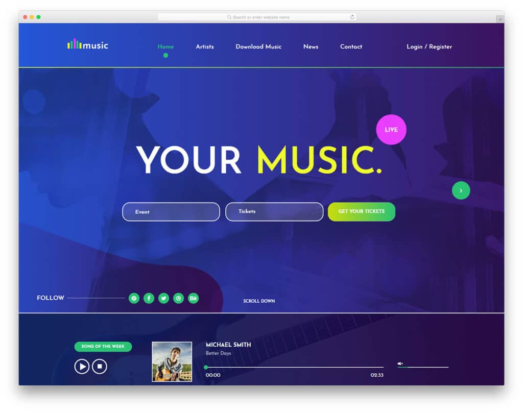 43 Free Entertainment Website Templates To Give Immersive Experience