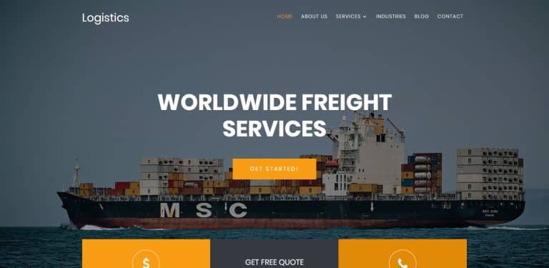 50 Best Free Transportation Website Templates 2026 - uiCookies