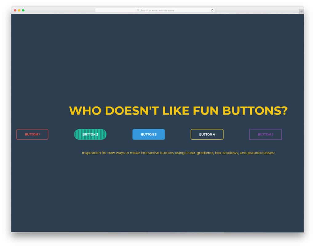 33 Stylish CSS Buttons For Fashionable Websites 2020