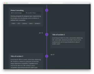 31 Clean CSS Timeline Design To Clearly Explain The Events