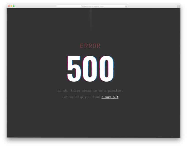 37 Beautiful 500 Error Page Templates In 2021 - uiCookies