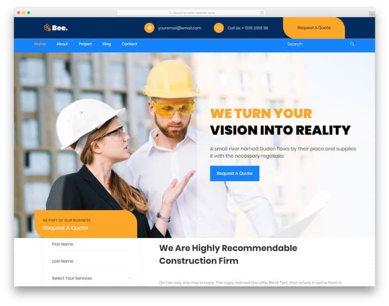 50 Best Free Construction Website Templates 2026 - uiCookies