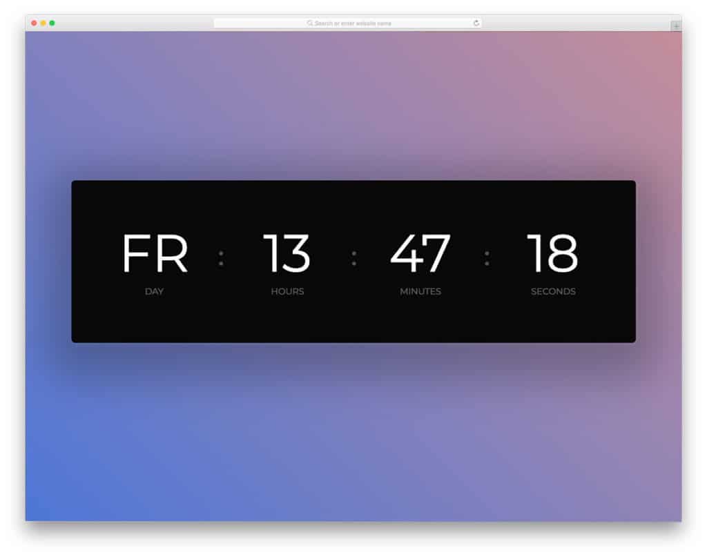 33 Cosy HTML Clock Designs For Modern Websites And Applications In 2020