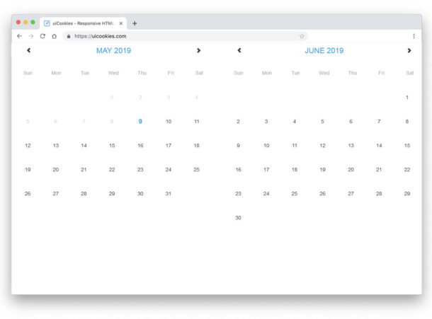 37 Professional Bootstrap Calendar Examples - 2022