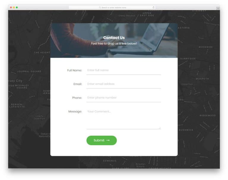 36 Bootstrap Contact Form & Contact us Page Templates 2025