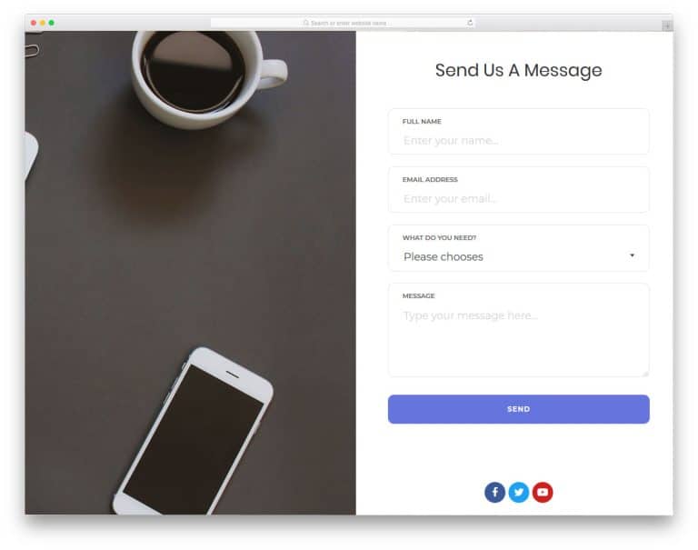 36 Bootstrap Contact Form & Contact us Page Templates 2025