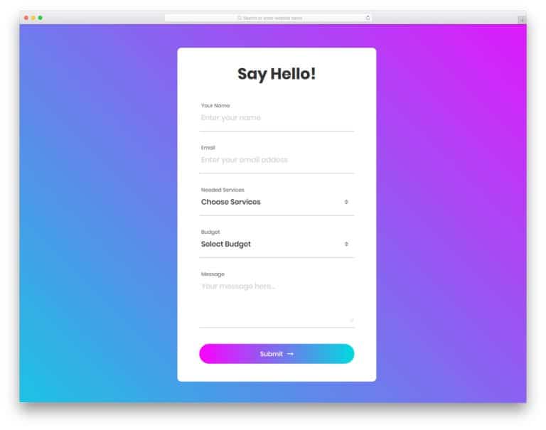 36 Bootstrap Contact Form & Contact us Page Templates 2025