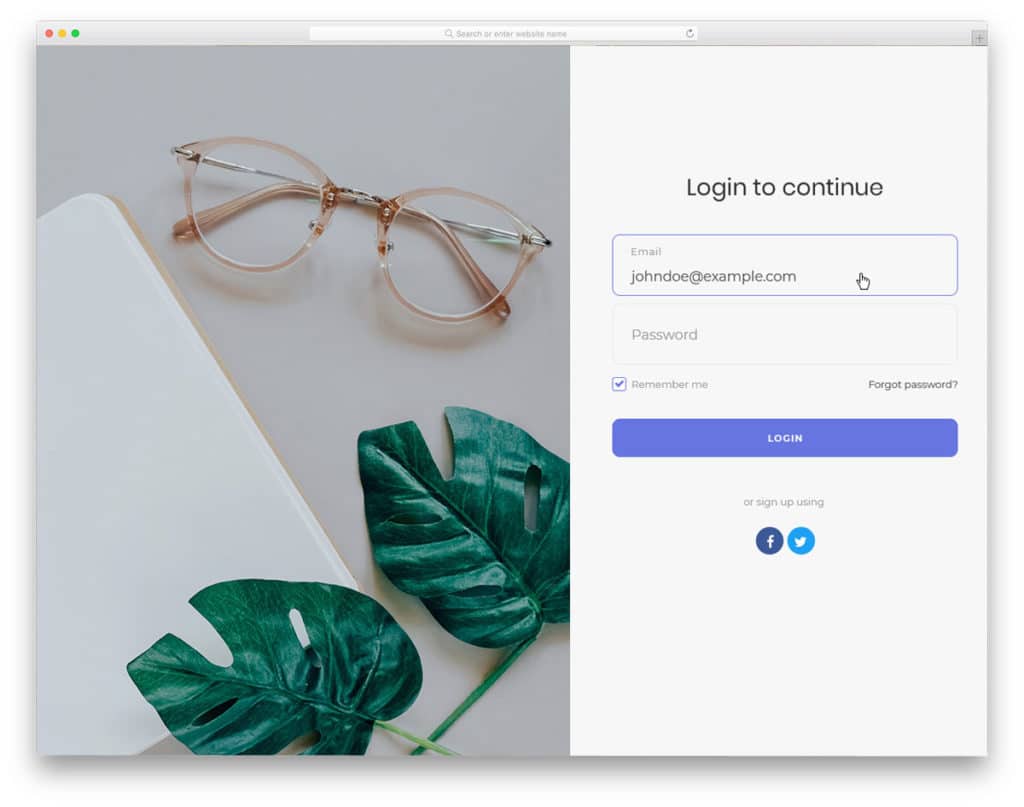 37 Login Page Bootstrap Examples To Make Risk-Free Logins - 2022