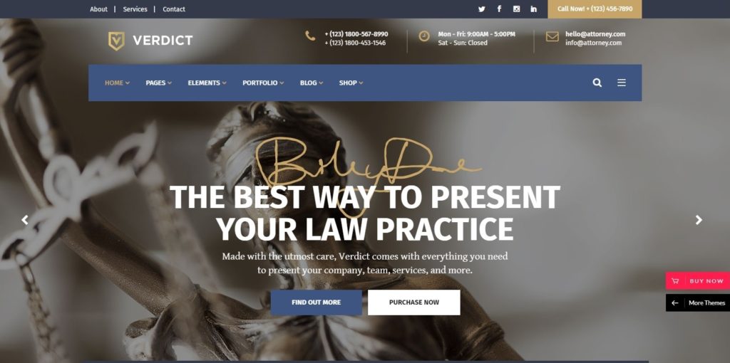 24 Attorney Website Template Options For Those Who Fight For Justice