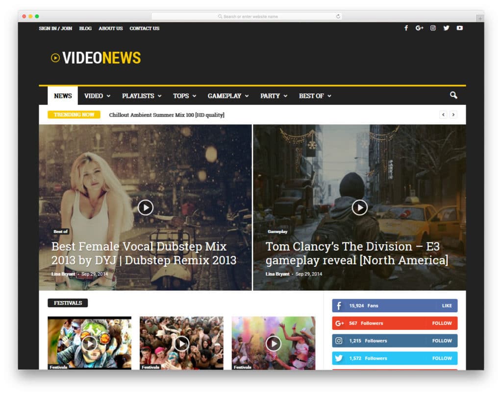 25 Exuberant WordPress Live Streaming Theme - 2022