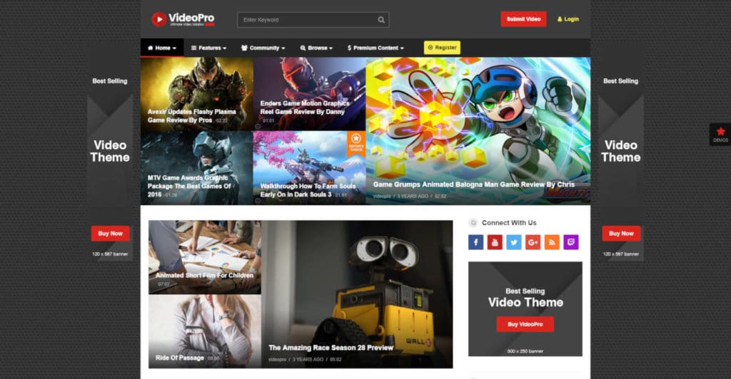 24 Premium Video Website Templates & WordPress Themes For Creative ...