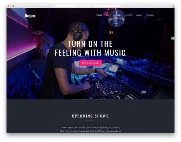 43 Free Entertainment Website Templates To Give Immersive Experience
