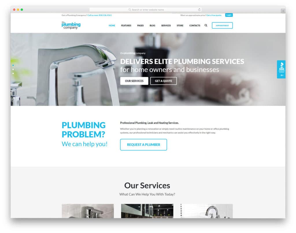 32 Smartly Designed Plumber WordPress Themes 2022 - uiCookies