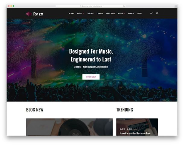 43 Free Entertainment Website Templates To Give Immersive Experience