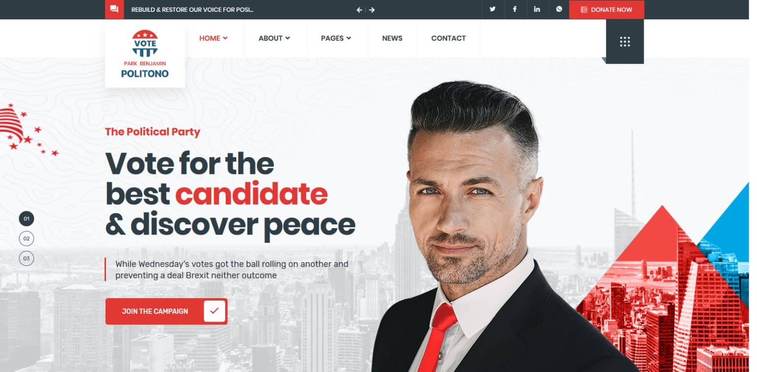 25 Best Political Website Templates 2026 - uiCookies