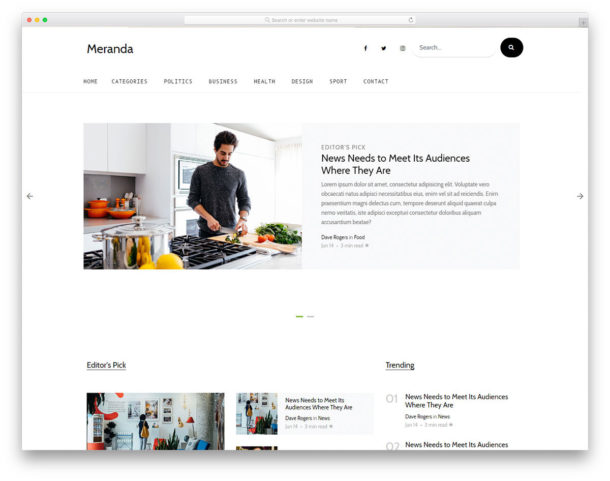 42 Best Content Focused Free Magazine Website Templates 2022