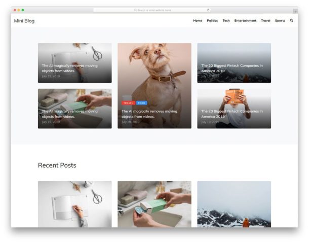 44 Best Free HTML Blog Templates 2025 - uiCookies