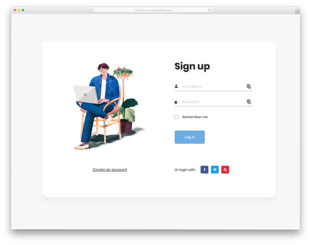 30 Bootstrap Login Form Examples With Trendy Design And Useful Options