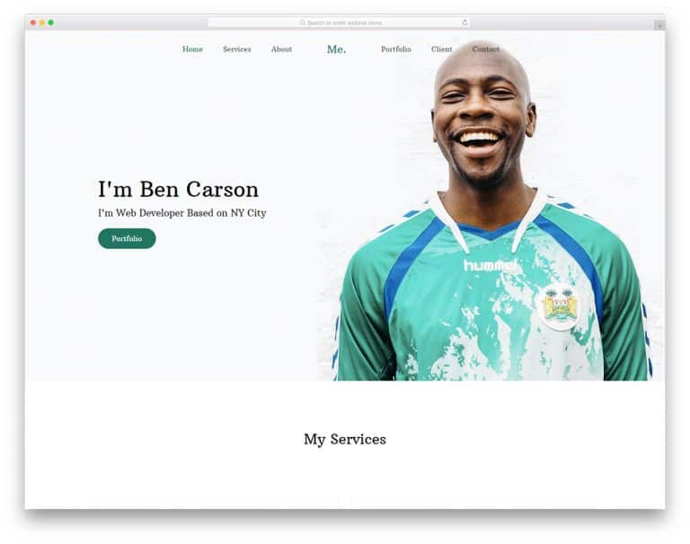 50 Best Free Personal Website Templates 2026 - uiCookies
