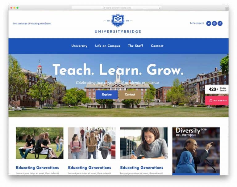 26 Smart Academic Websites Templates 2022 - uiCookies
