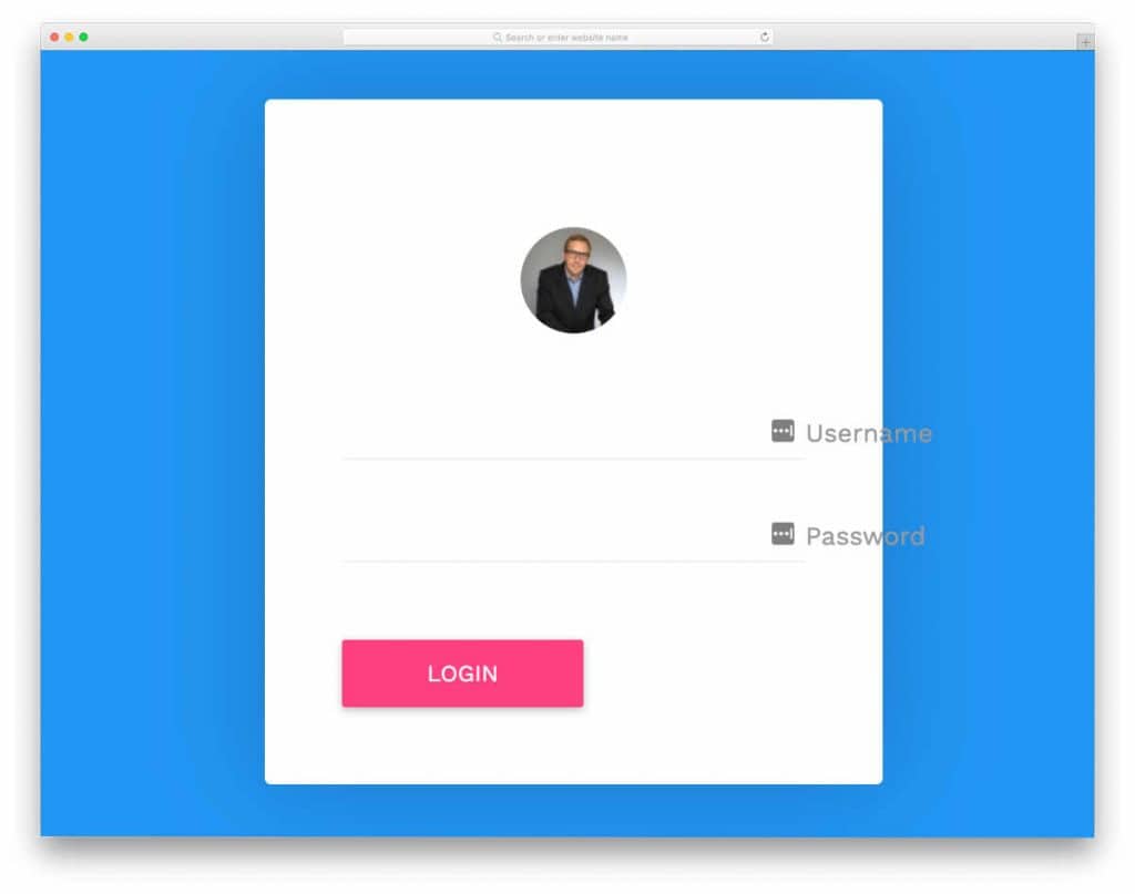 Admin Login Template