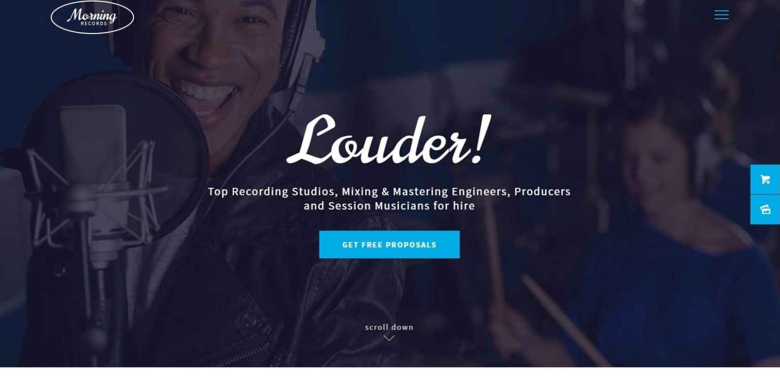 20 WordPress Recording Studio Website Template For Creative People