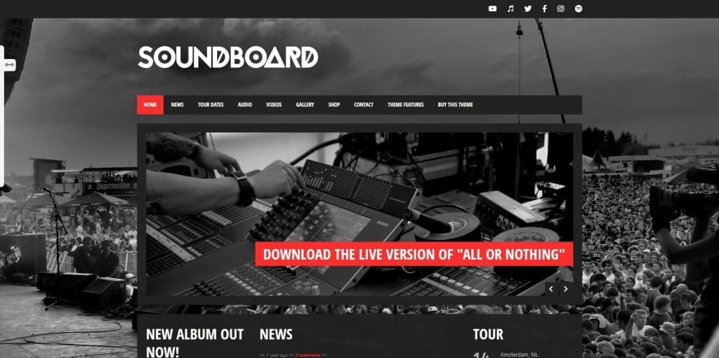 20 WordPress Recording Studio Website Template For Creative People