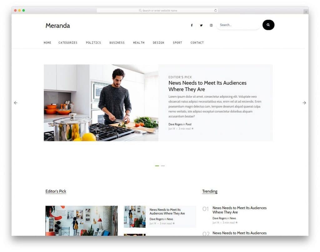 44 Best Free HTML Blog Templates 2025 - uiCookies