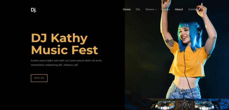 20 Best Free Music Website Template For 2025